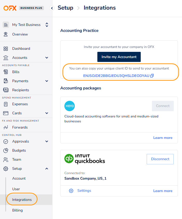 How do I join an existing client in OFX?