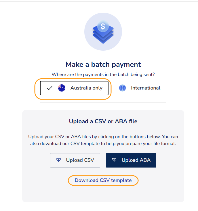 How does a user download the local batch file template?