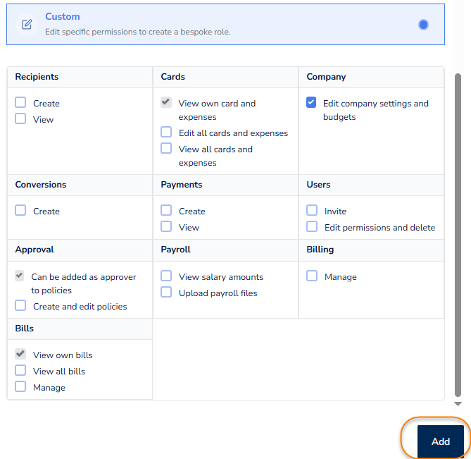What does Company Manage allow a user to see?