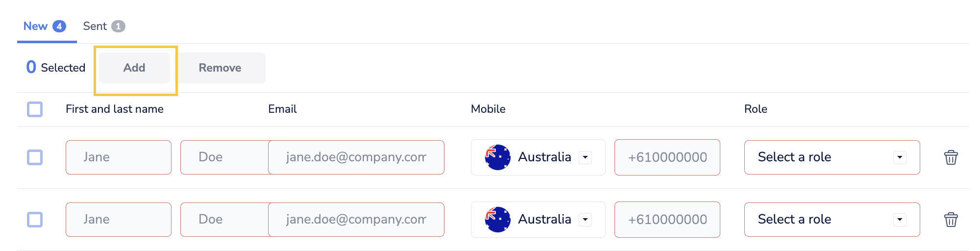 How do I add multiple users?