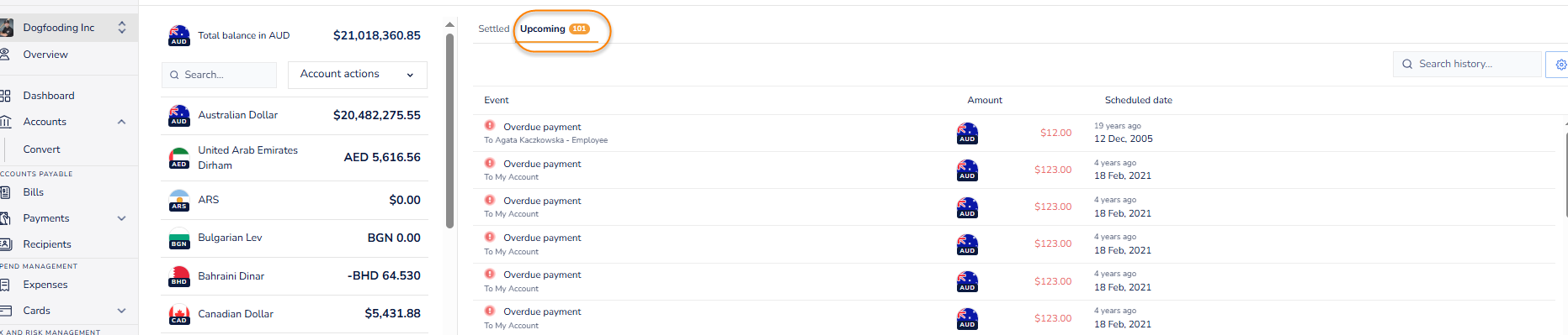 Why is there a shortfall of funds, I deposited the amount owed?